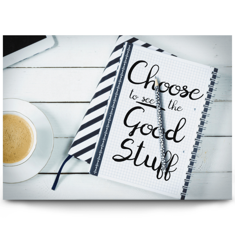 Choose To See The Good Stuff Postkarte by inspird.de | Jetzt entdecken!